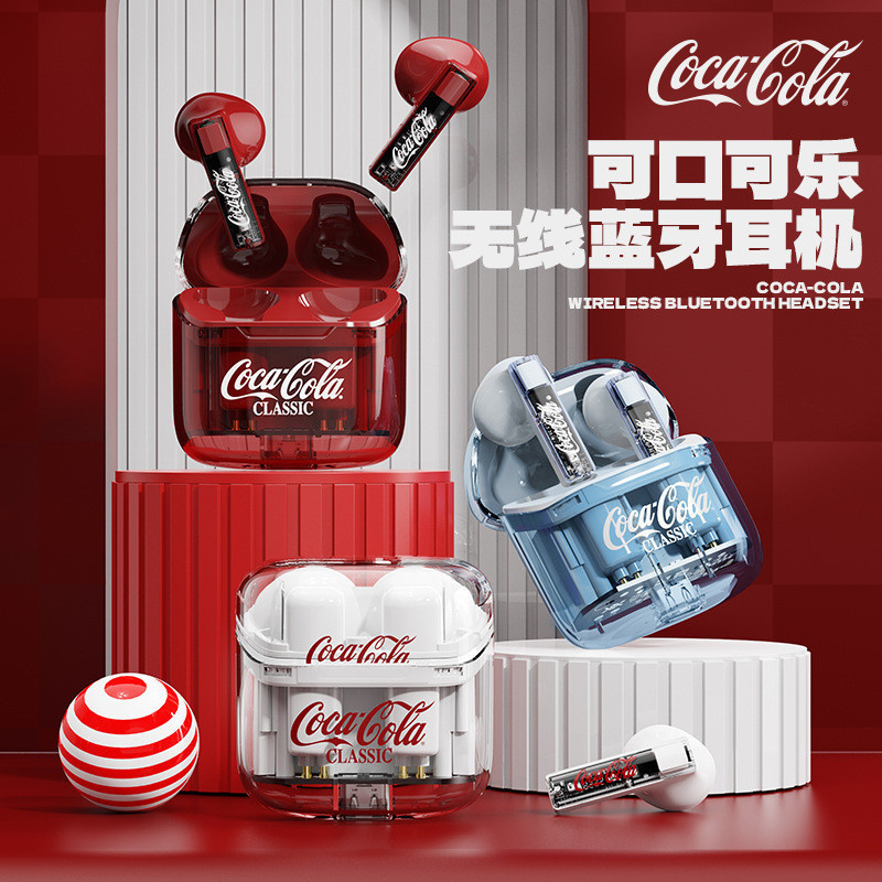 Coca-Cola Coca-ColaT01 Bluetooth Earphones Wireless Noise-Cancelling ...