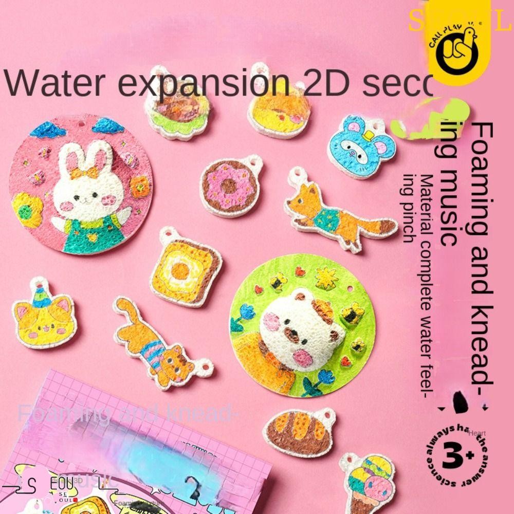 SEOUL Drawing Pens Kit, Puffy Effect With Easel DIY Puffy Paint Kit ...