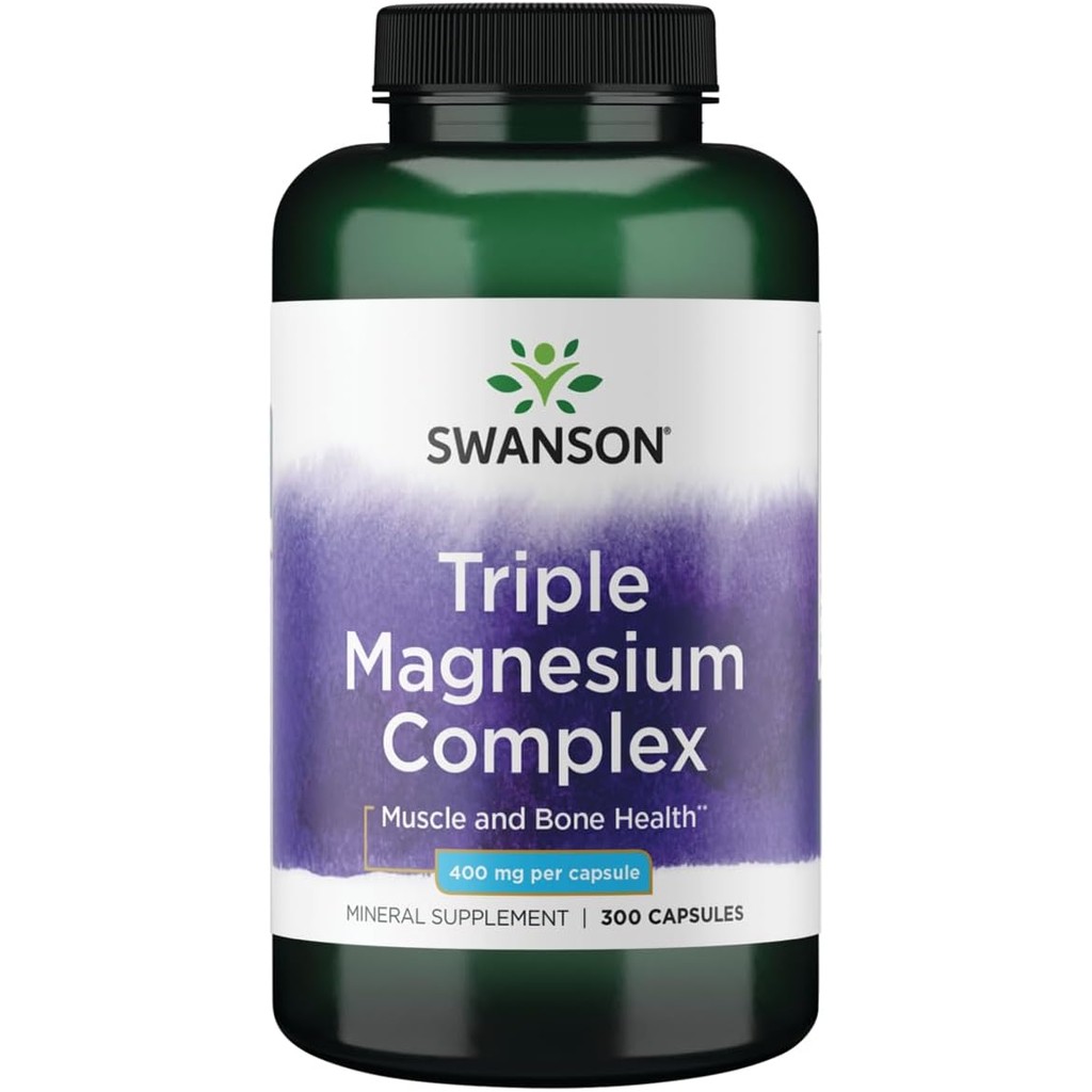 Swanson Triple Magnesium Complex - Mineral Supplement - Natural Support ...