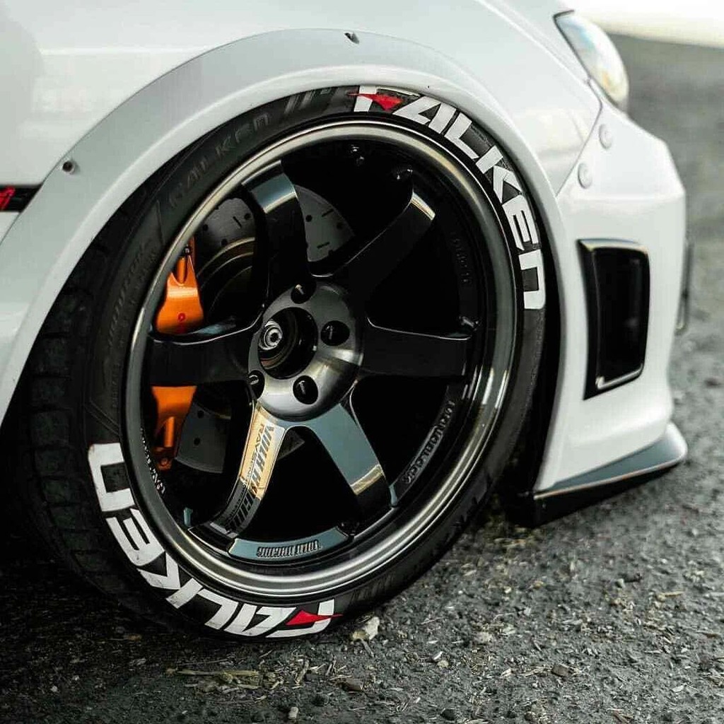 Tire Letter Sticker 3cm Height 3D Car Sticker Tuning Logo Tire ...