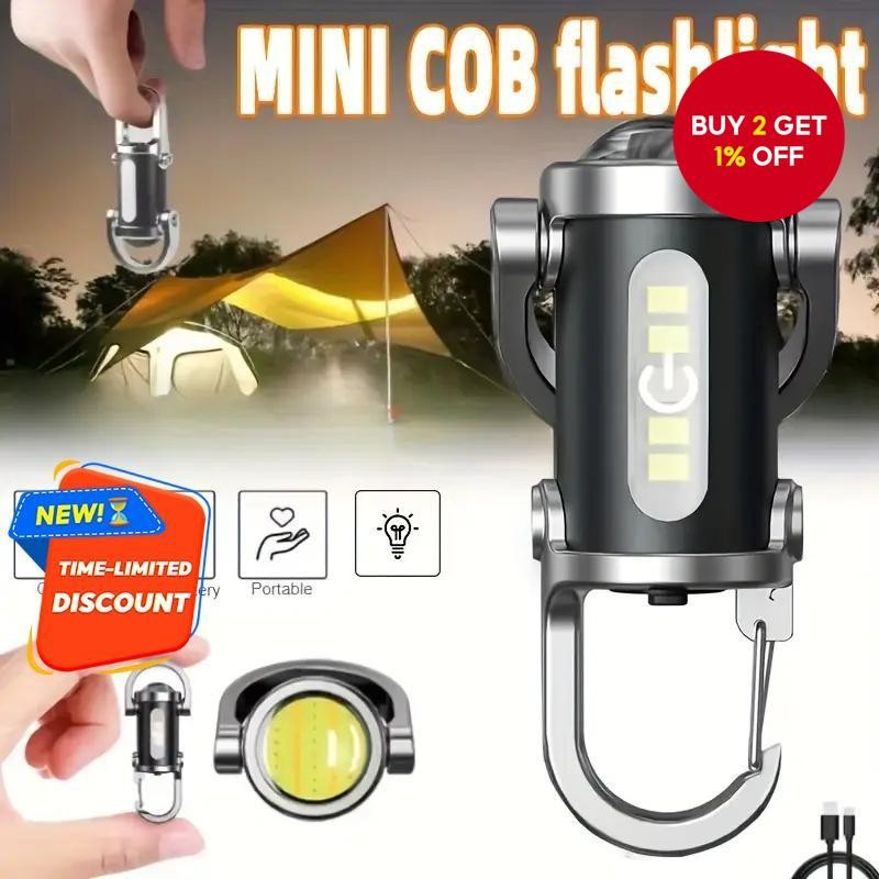 LED Portable Key Ring Light, Multi-Function Type-C Rechargeable ...
