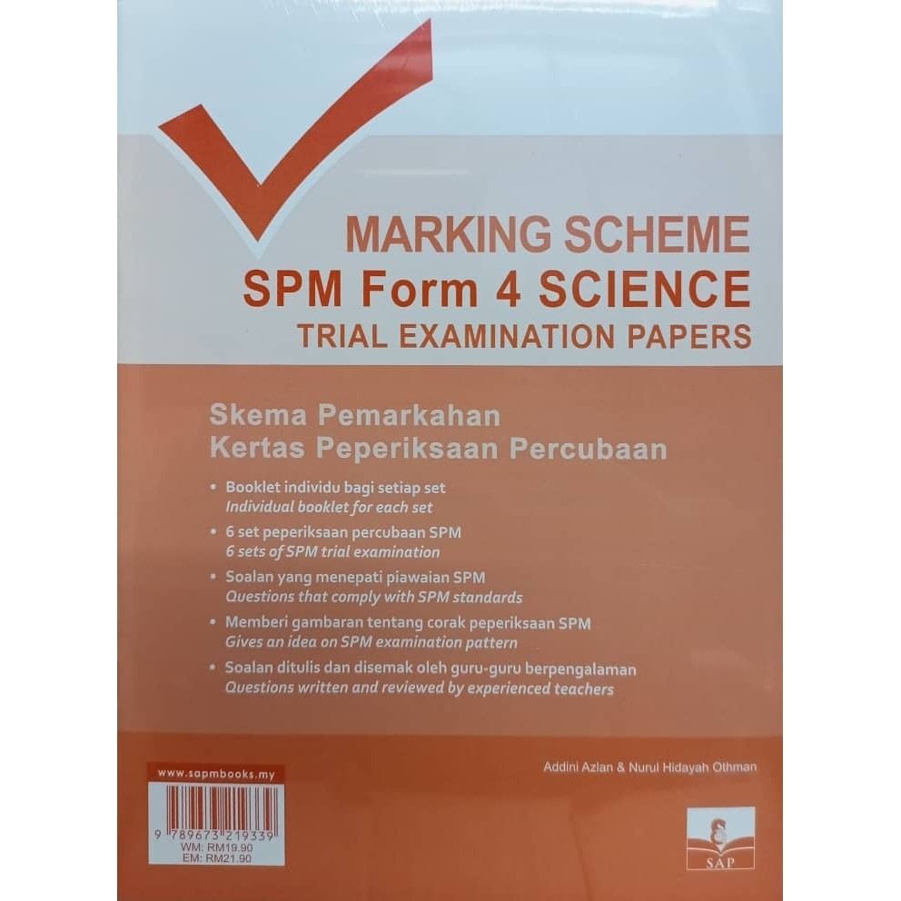 Marking SCHEME SPM FORM 4/paper SCHEME Checking SCHEME SPM 2024 ...