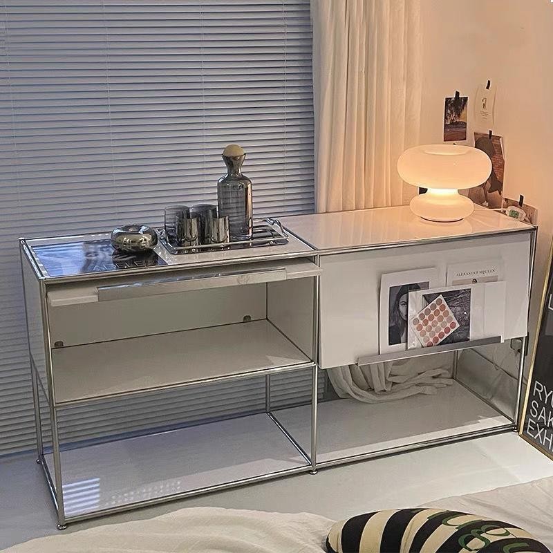 Vintage dining cabinet, internet famous storage cabinet, stainless ...