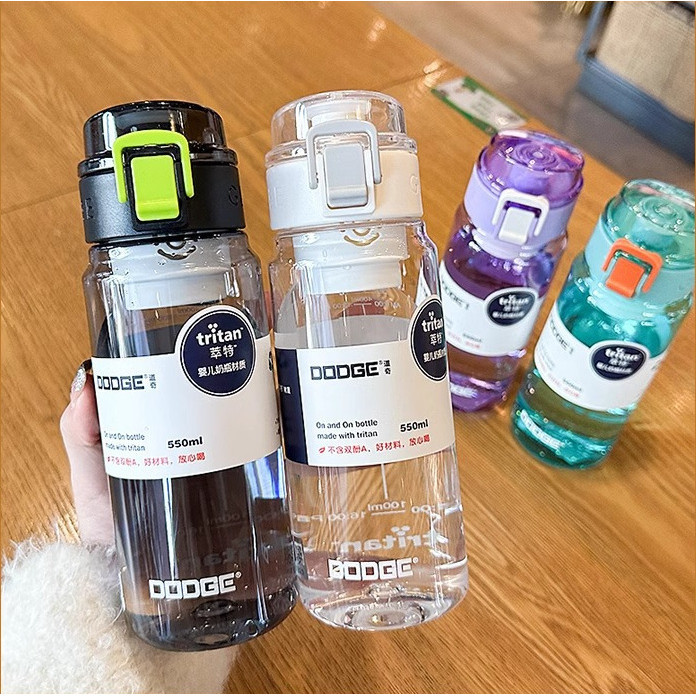 PUTIH UNGU HITAM Dodge Tritan Drinking Bottle 550ml 680ml BPA FREE ...