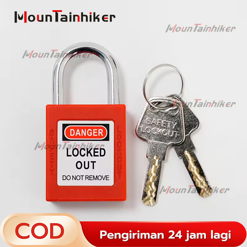 MERAH Padlock Safety Padlock Loto Stainless Wire Padlock Master lock ...