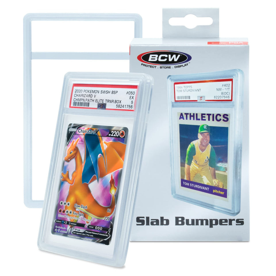 BCW Graded Card Slab Bumpers - Clear - for Standard PSA Slab Case ...