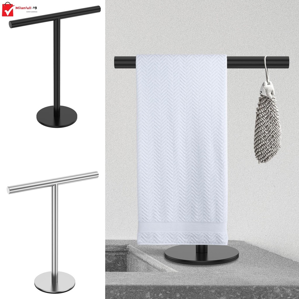 T-Shape Hand Towel Stand Stainless Steel Towel Holder Stand Rustproof ...