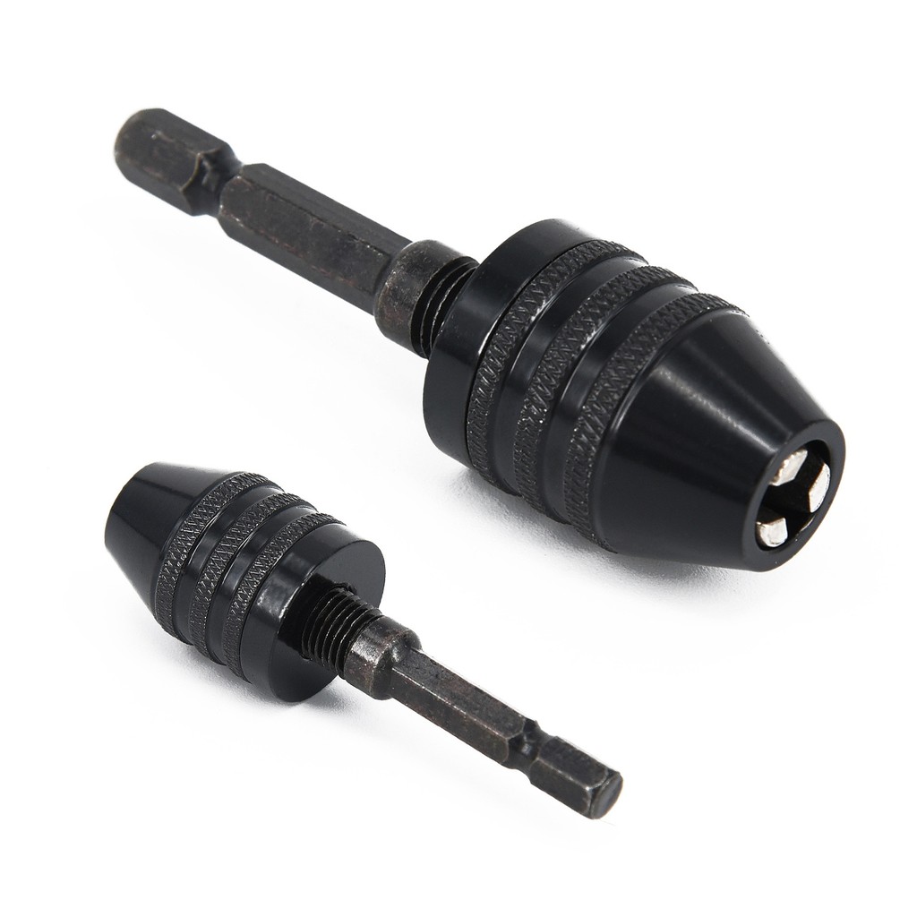 [POPM]Mini Keyless Drill Bit Chuck Adapter + 1/4'' Hex Shank For Power ...