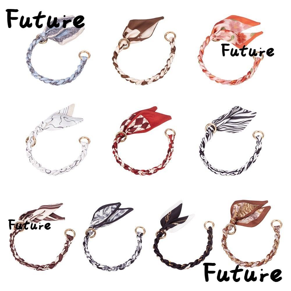 FUTURE Scarf Metal Chain, Detachable Metal Alloy Silk Scarf Bag Chain ...