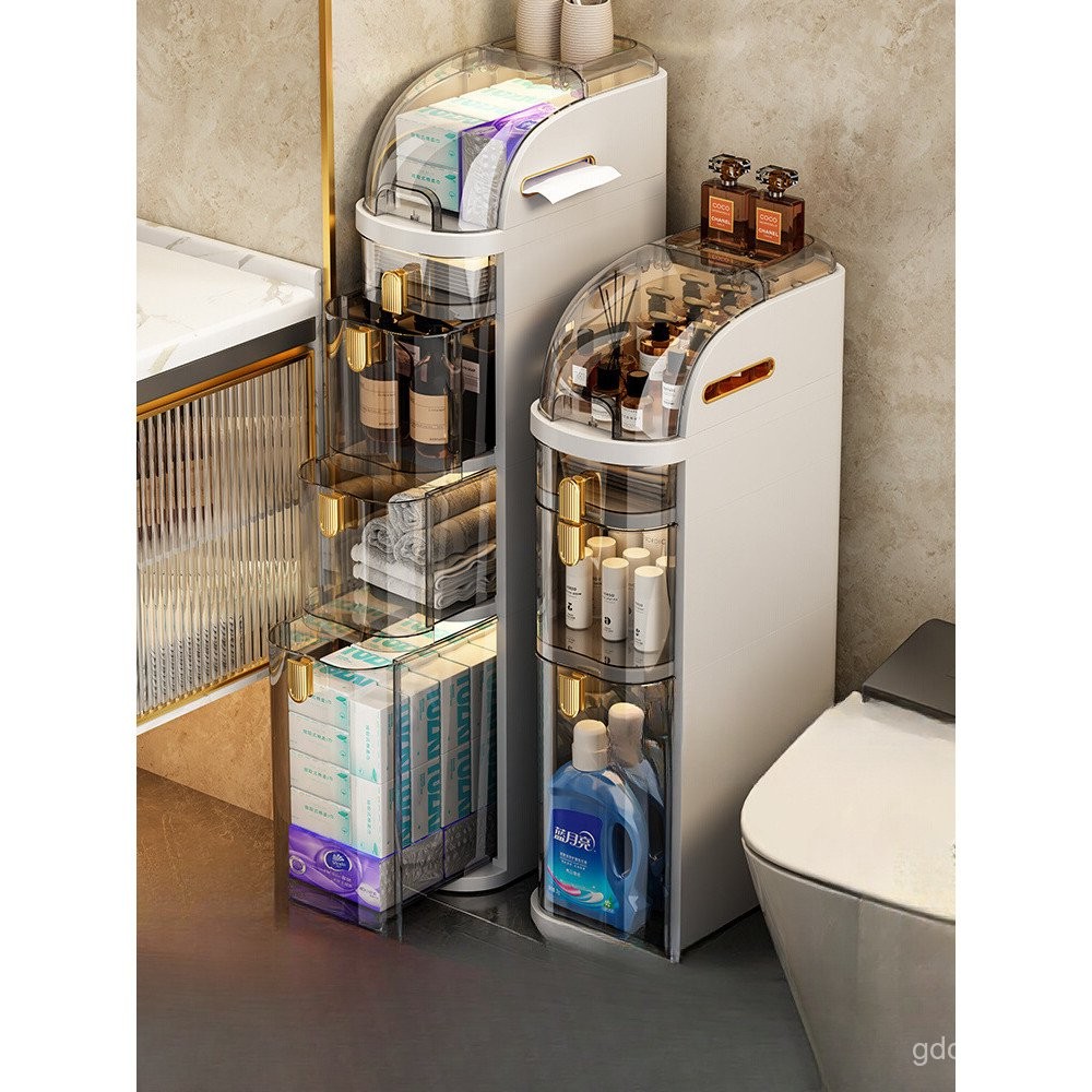 Bathroom Storage Cabinet Drawer Style Rack Gap Floor Bathroom Washing ...