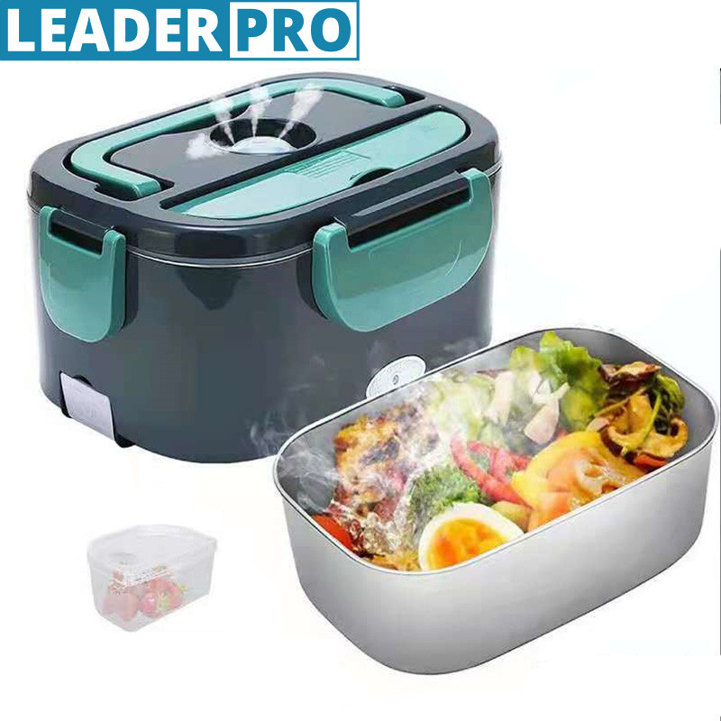 2-in-1 Household Car Electric Lunch Box Food Grade Stainless Steel ...
