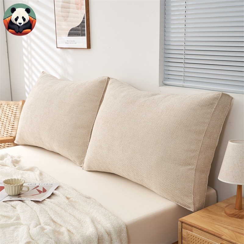 【SG Sales】Brushed Bread Bedside Cushion Large Backrest Bed Tatami Sofa ...
