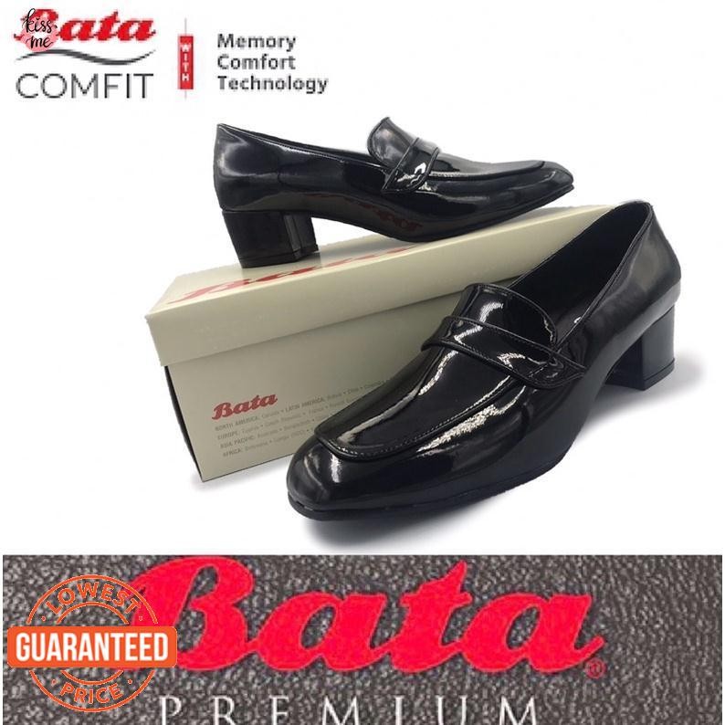 JE8 Bata Premium Quality Black Shine Officer Formal Shoes Kasut Bata ...