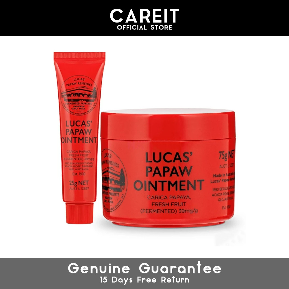 Lucas Papaw Ointment Pawpaw Cream for Chapped Lips Minor Burns Sunburn ...