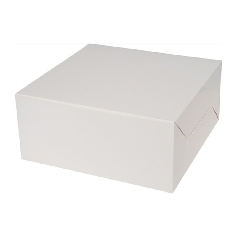 Cake Box Plain White 11X11X5 " 2Pcs | Shopee Singapore