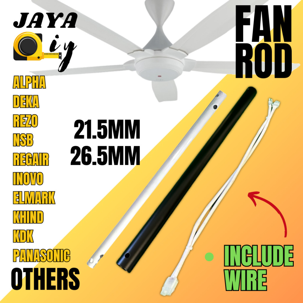 REMOTE CONTROL 21.5mm/26.5mm Long Ceiling Fan Rod Downrod REGAIR INOVO ...