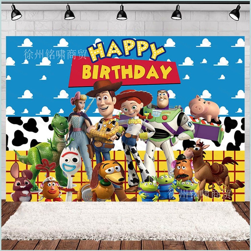LJ Cartoon Toy Story Theme decoration Celebrate birthday Party Photo ...