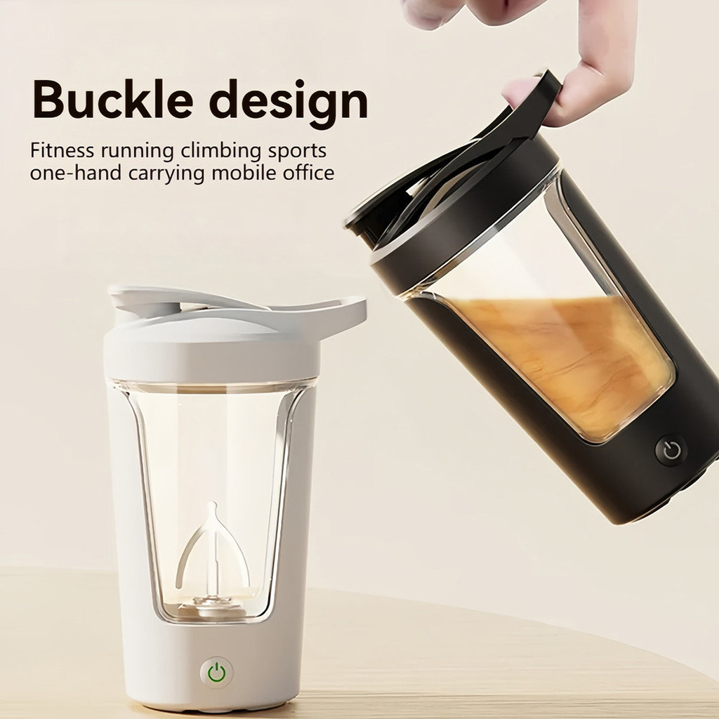 USB Rechargeable Electric Shaker Bottle Self-Stirring Protein Shake Cup ...