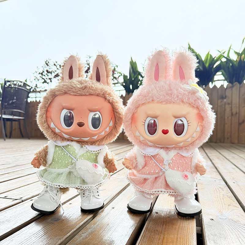 38cm Labubu Doll Clothes For MOKOKO - Vest and Dress Set | Shopee Singapore