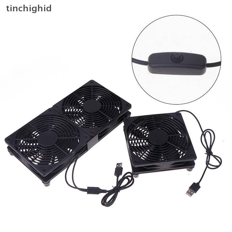 tinchighid 1 Set High Airflow Cooling Fan For Router Modem Receiver ...