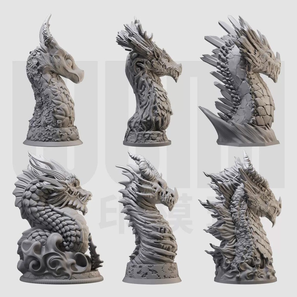 Chinese Dragon Bust Undead Dragon Red Dragon | Shopee Singapore