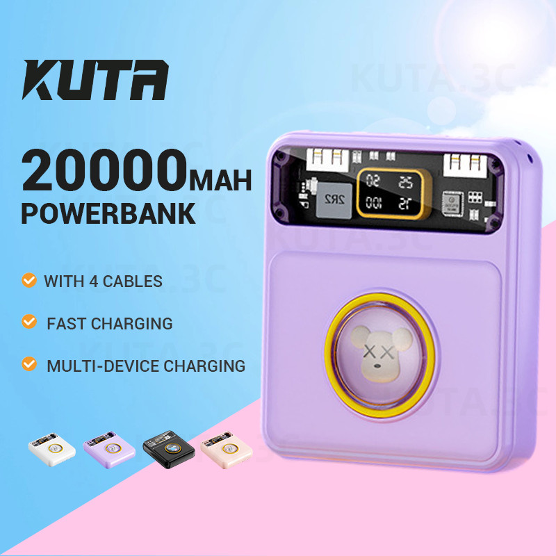 KUTA 20000mAh Powerbank Cute Doll Transparent design Fast Charging With ...