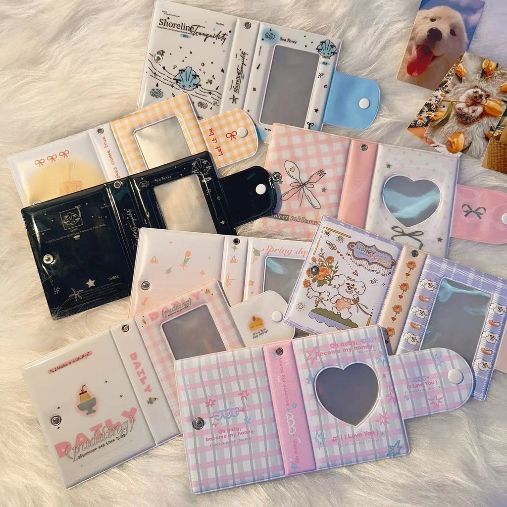 Korean 32 Slots Cute Photo Album with Buckle 3 Inch Idol Photocard ...
