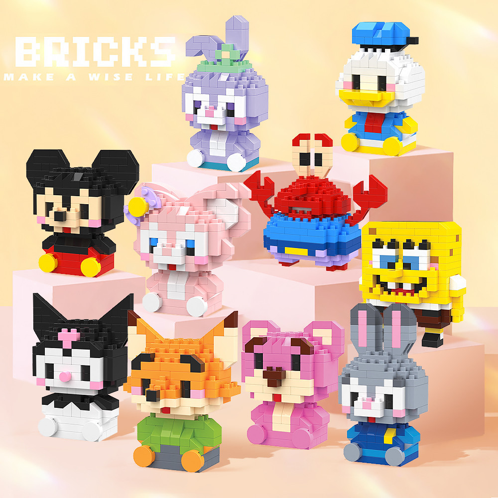 [2-4Day Delivery] 3D Mini Building Blocks Series Small Cute Bricks ...