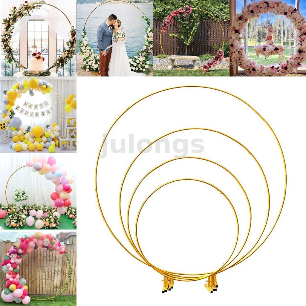1.8M Wedding Rack Wedding Arch Circle Arch Flower Rack Backdrop Prop ...