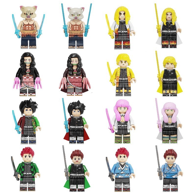 Compatible Lego Anime Demon Slayer Shinosuke Ganlu Temple Miri Nezuko ...