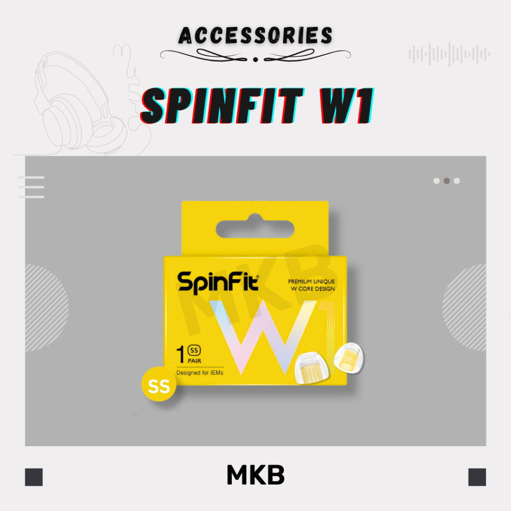 [READY STOCK] SpinFit W1 Single Size Pack Eartips for IEMs Double ...