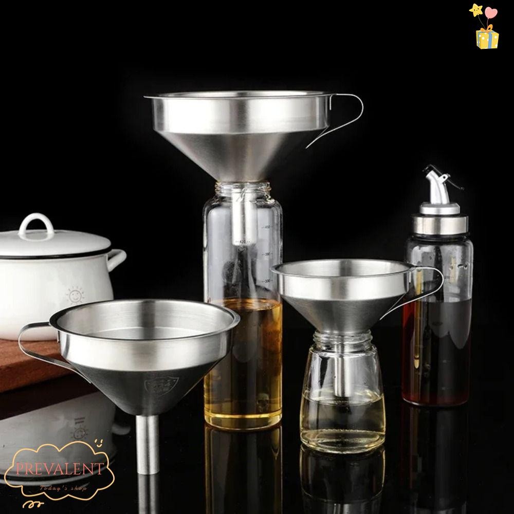 Stainless Steel Funnel, Wide Mouth with Detachable Filter Filter Funnel ...