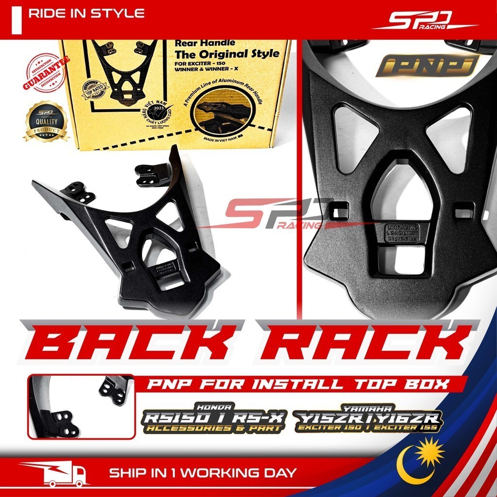 RSX 150 Y15 LCV8 Monorack Rack I Heavy Duty I Belakang Tapak PNP For HONDA RS150 RS-X YAMAHA Y15 ...