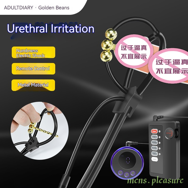 Remote Control Electric Shock Urethral Rod Cock Ring Suit Adjustable ...