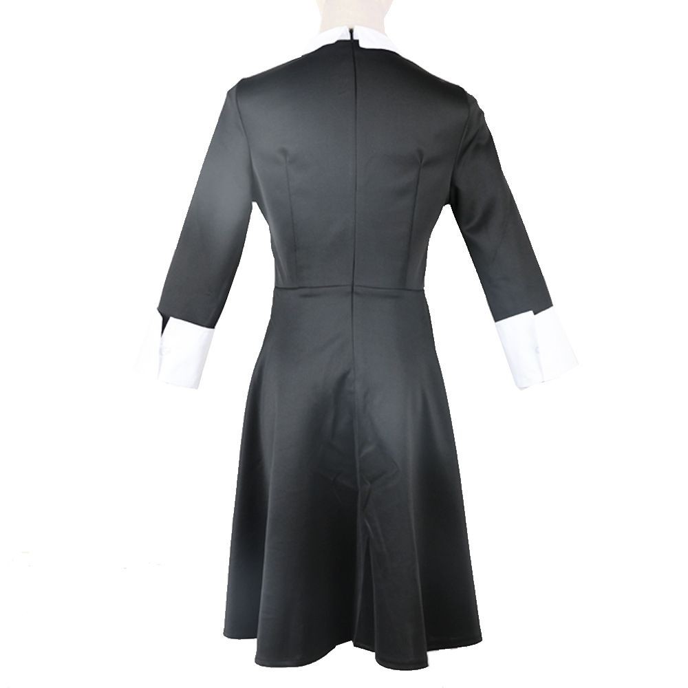 Adams Family cos Clothing Wednesday Adult Children Black Dress cosplay ...