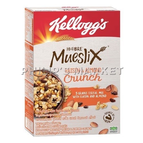Kellogg's Mueslix Raisin And Almond Crunch Cereal 355g | Shopee Singapore