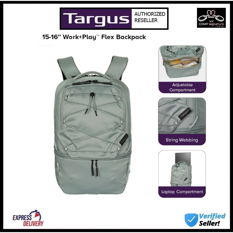 TBB65905 TARGUS BP 15-16 INCH WORK+PLAY FLEX BACKPACK | Shopee Singapore