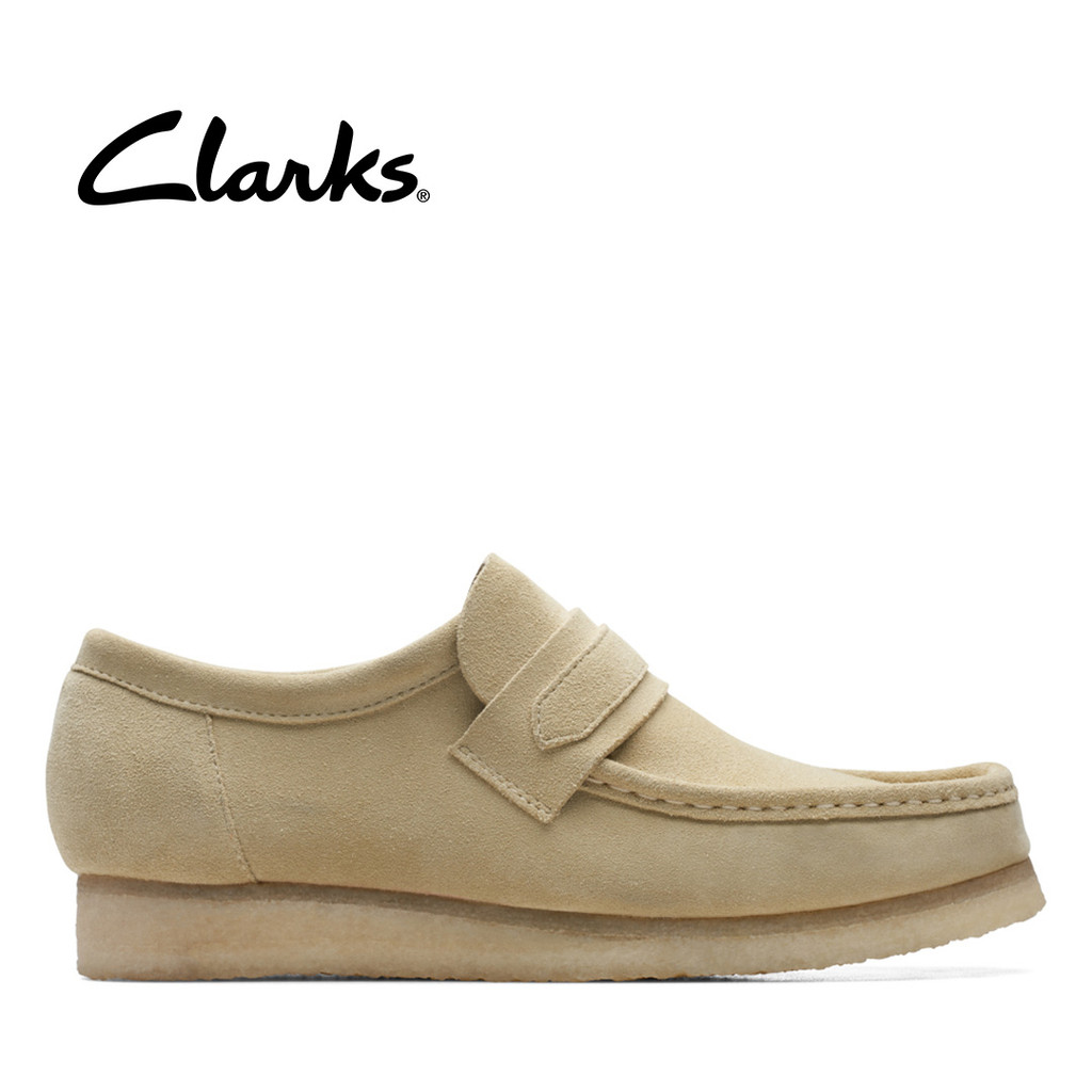 Clarks Mens Wallabee Loafers - Maple Suede | Shopee Singapore