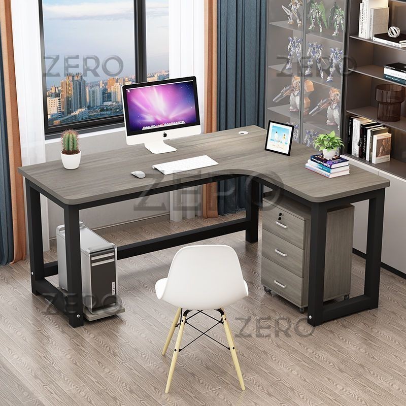 Corner Study Table L-shaped Office Desk Boutique Home Computer Desk ...