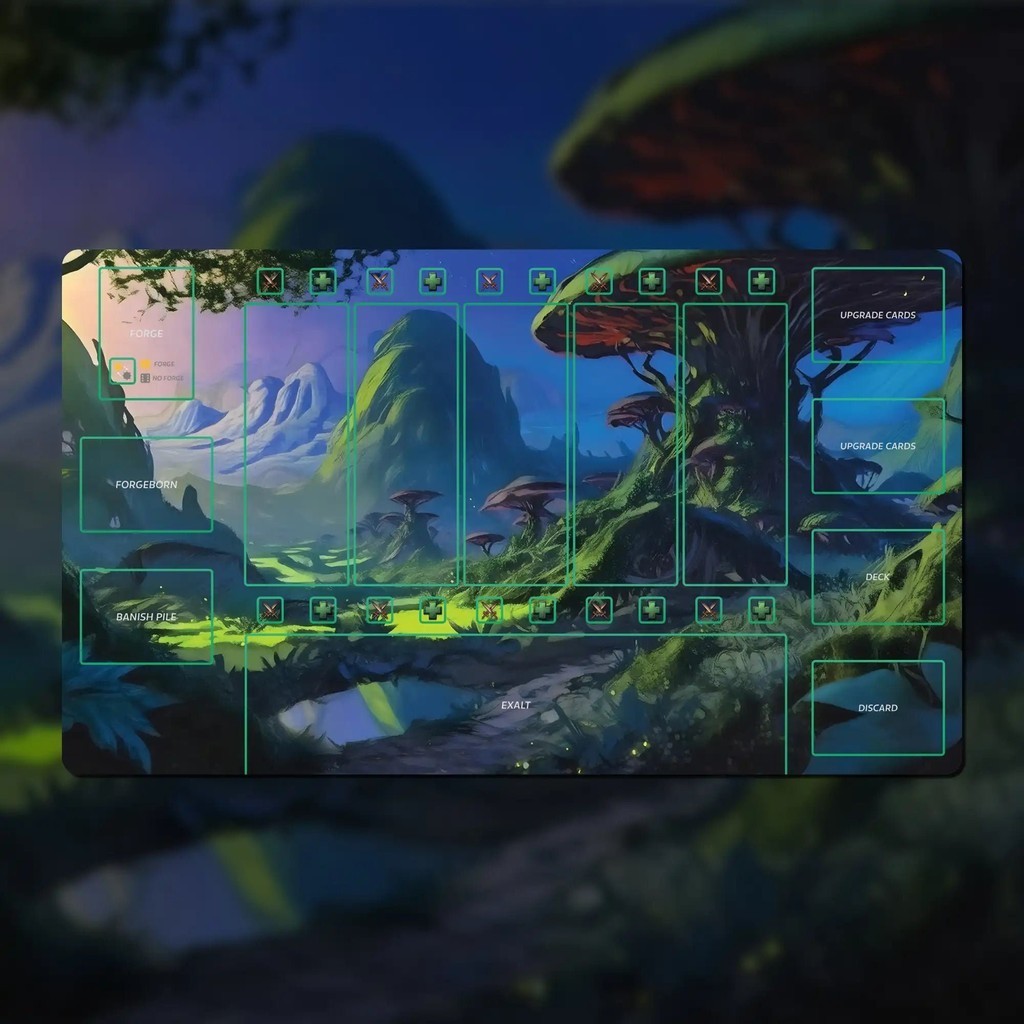 SolForge Fusion Playmat | Uterra Faction, Functional Playmat With Zones ...