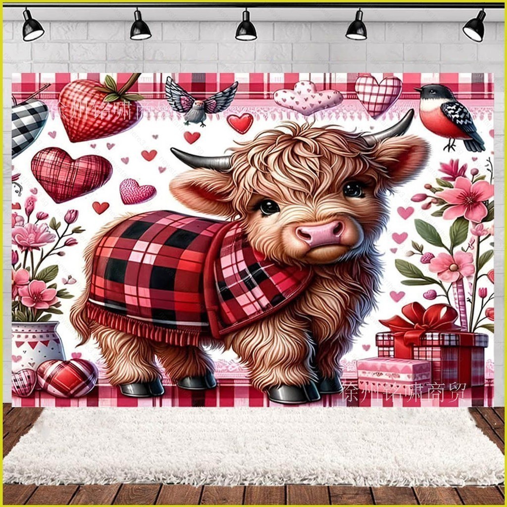 Highland cows Theme Cartoon Animation Celebrate Party Photo Photography ...