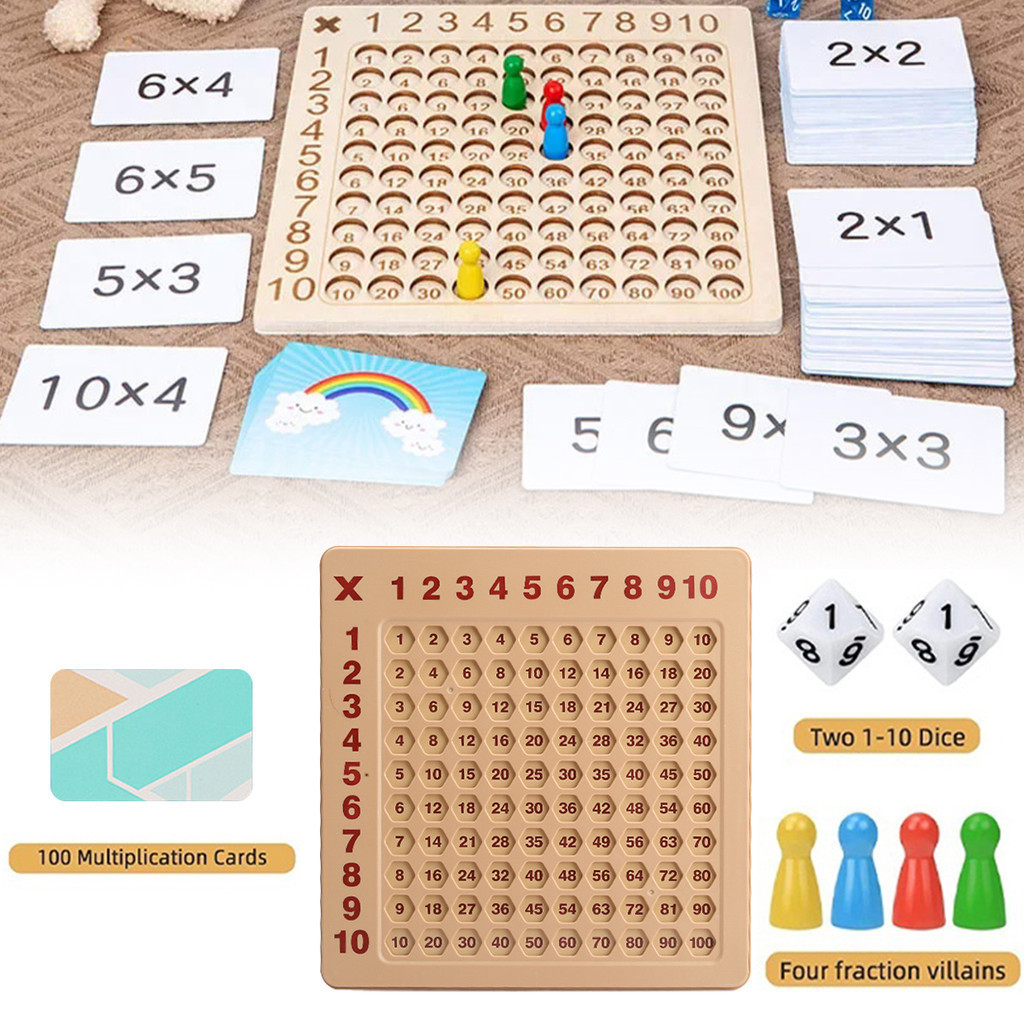 99Multiplication Mnemonic Table board game Wooden Montessori Table Game ...