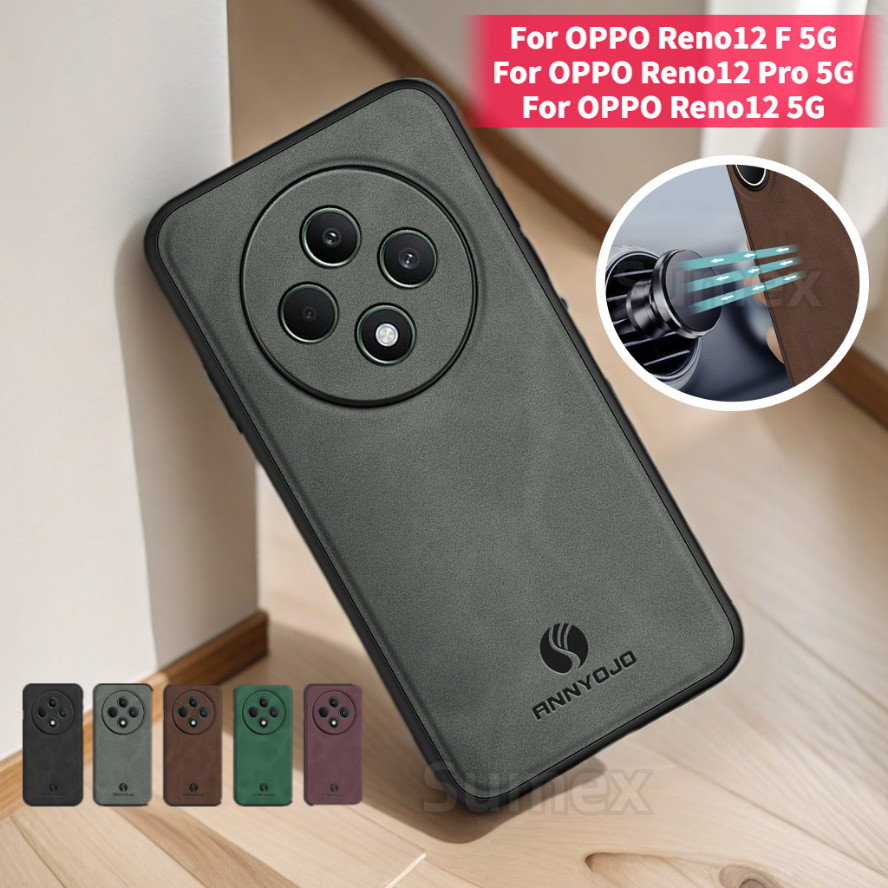 Magnetic Car Holder Casing hp OPPO Reno12 F Reno 12F 12 Pro 2024 5G ...