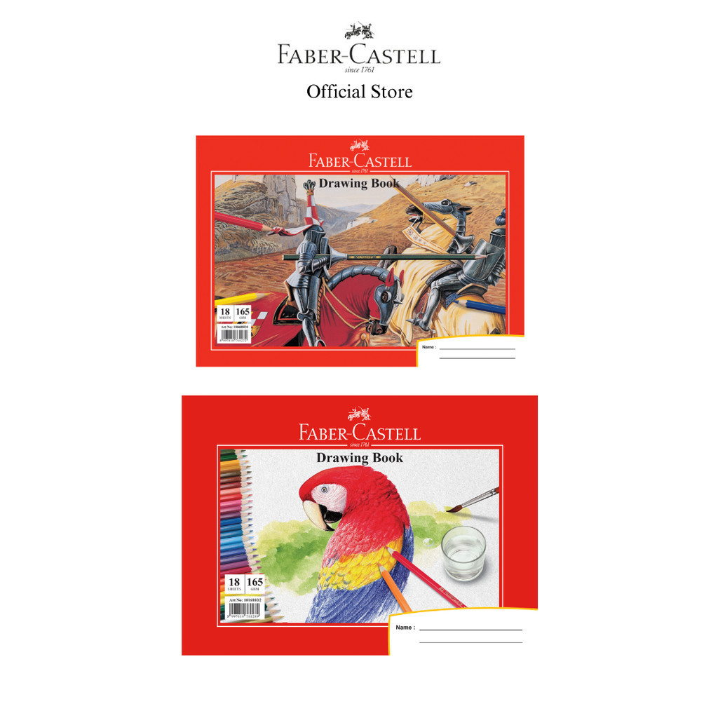 Faber-Castell Drawing Block Drawing Paper, A4 / B4 / A3 Sizes | Shopee ...