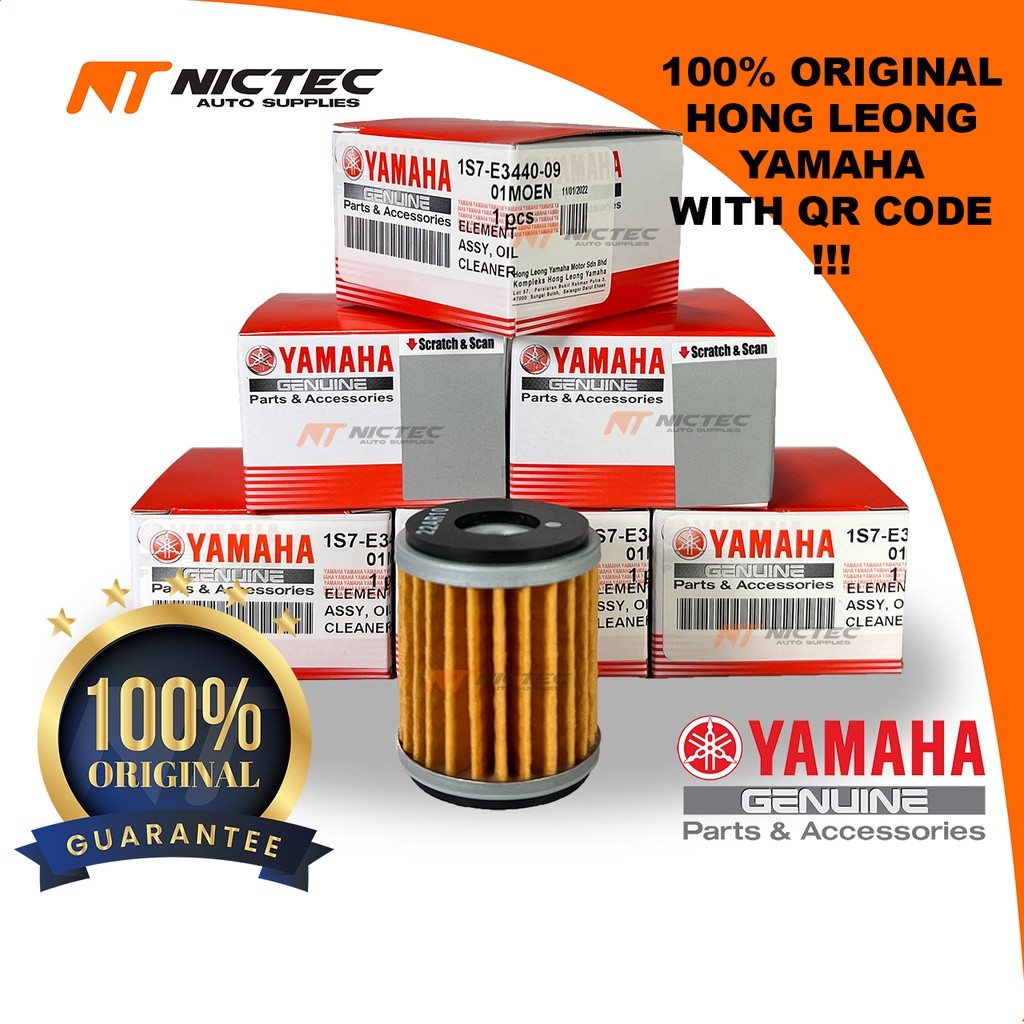 100% ORIGINAL HONG LEONG YAMAHA !!! OIL FILTER PENAPIS MINYAK (LC135 ...