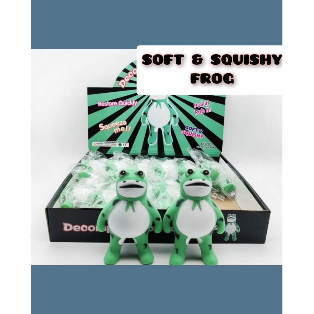 MINI FROG SQUISHY TOY / STRESS SQUISHY FIDGET TOY / SQUISHY FROG TOY ...