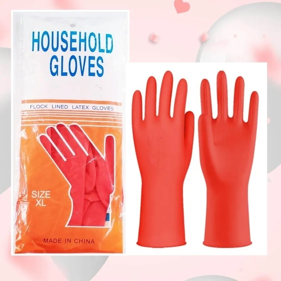 Dishwashing Gloves Waterproof Rubber Gloves Kitchen Cleaning Laundry ...