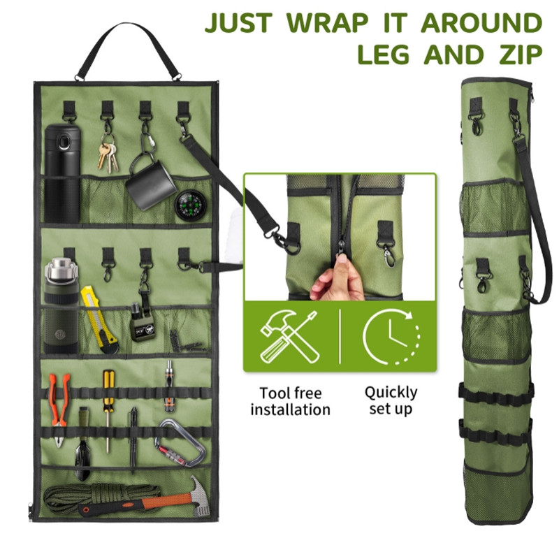 Camping Hanging Organizer - Foldable Outdoor Tool Bag for Camping, RV ...