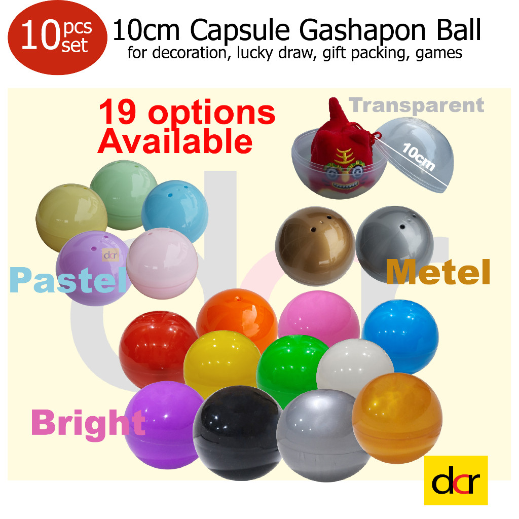 10pcs 10CM 100mm Solid Color Pastel Macaron Color Empty Plastic ...