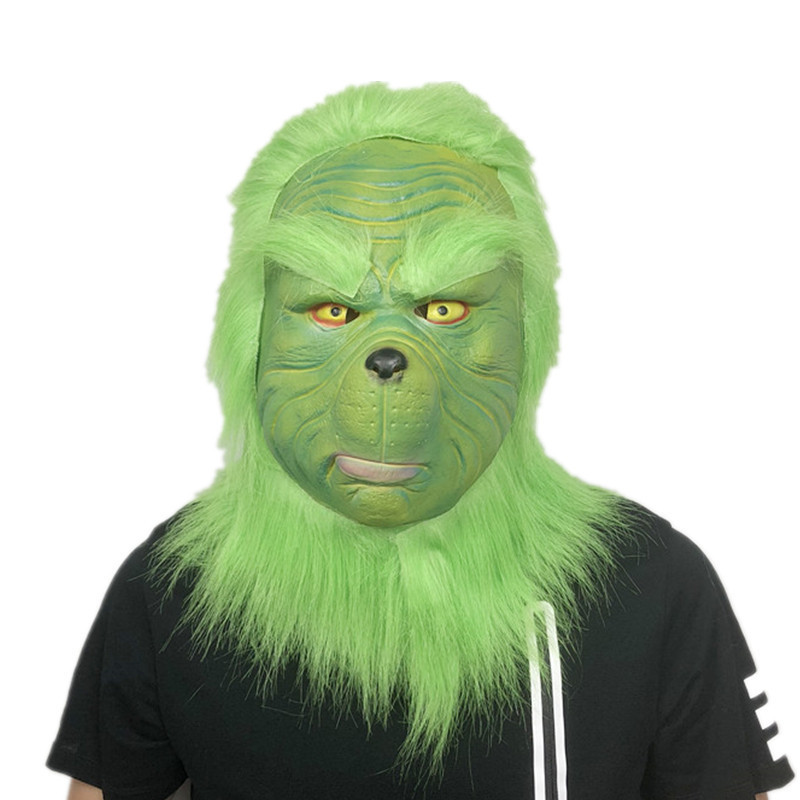 Grinch head suit Grinch mask The Grinch costume movie role play ...